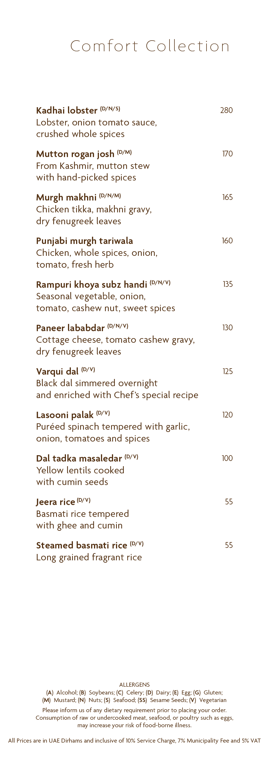 Menu Displays powered for Taj Exotica Resort & Spa by menumodo