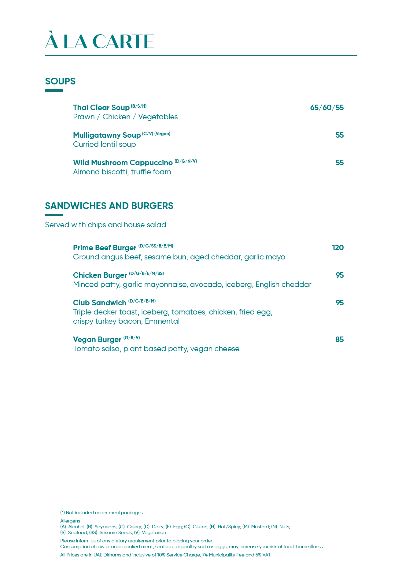 Menu Displays powered for Taj Exotica Resort & Spa by menumodo