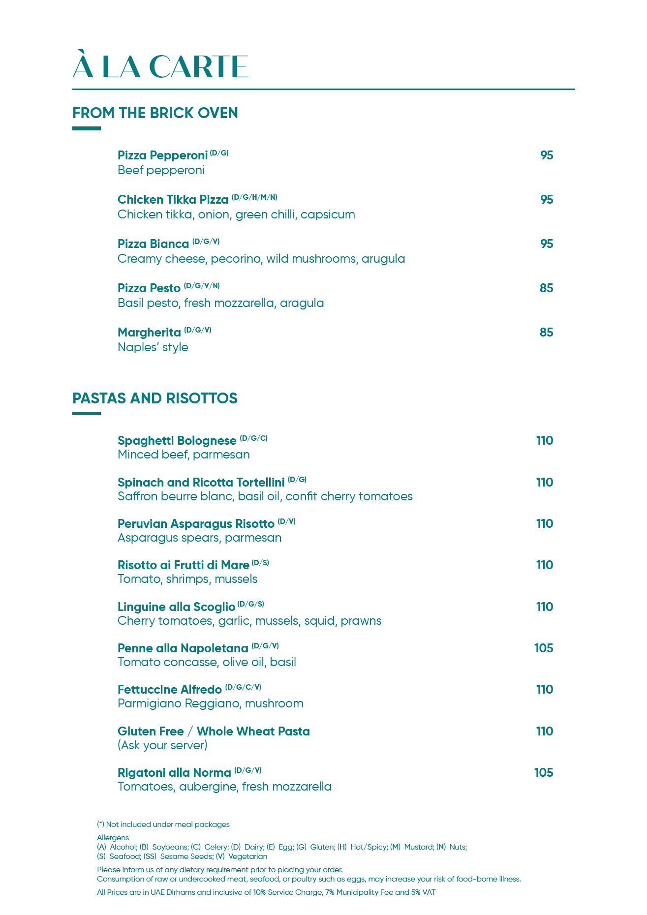 Menu Displays powered for Taj Exotica Resort & Spa by menumodo