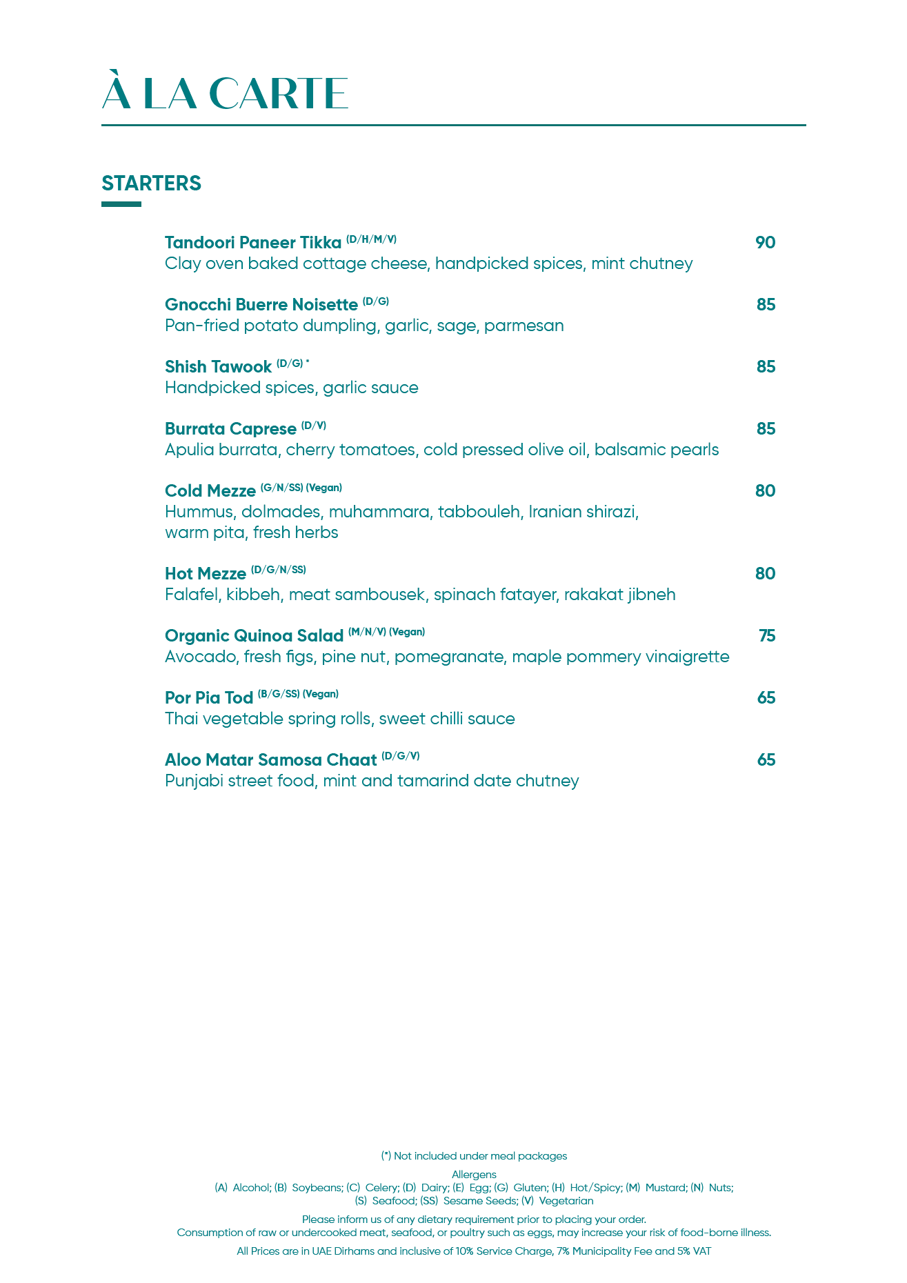 Menu Displays powered for Taj Exotica Resort & Spa by menumodo