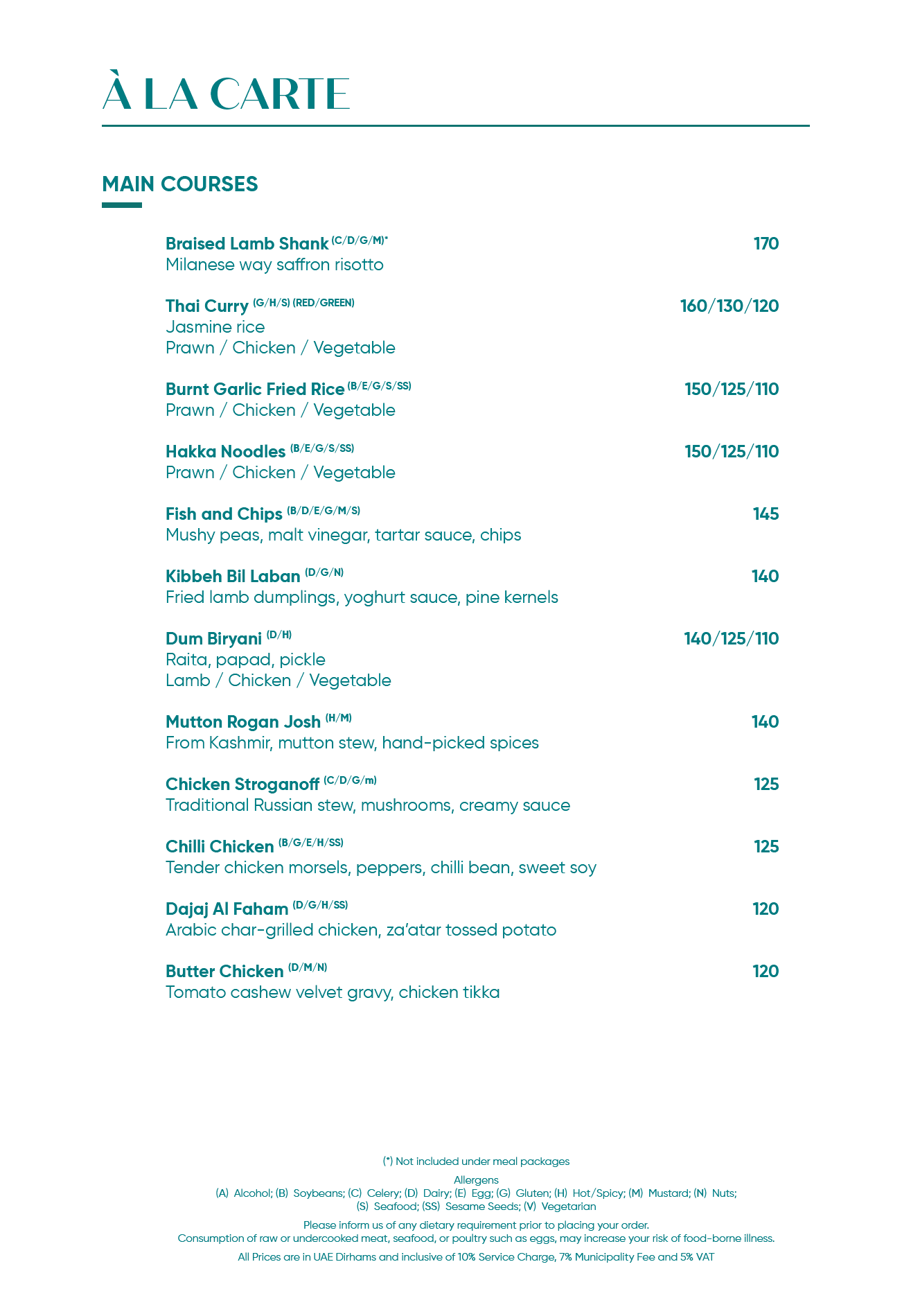 Menu Displays powered for Taj Exotica Resort & Spa by menumodo