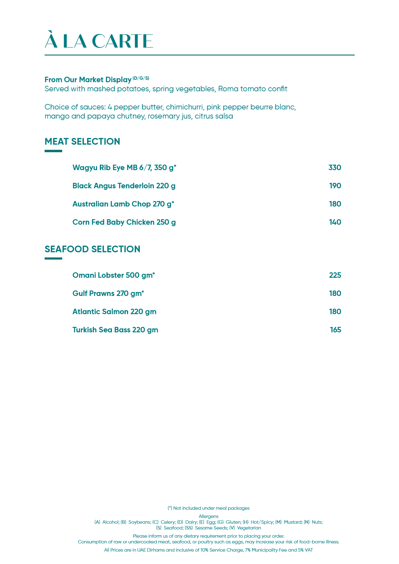 Menu Displays powered for Taj Exotica Resort & Spa by menumodo