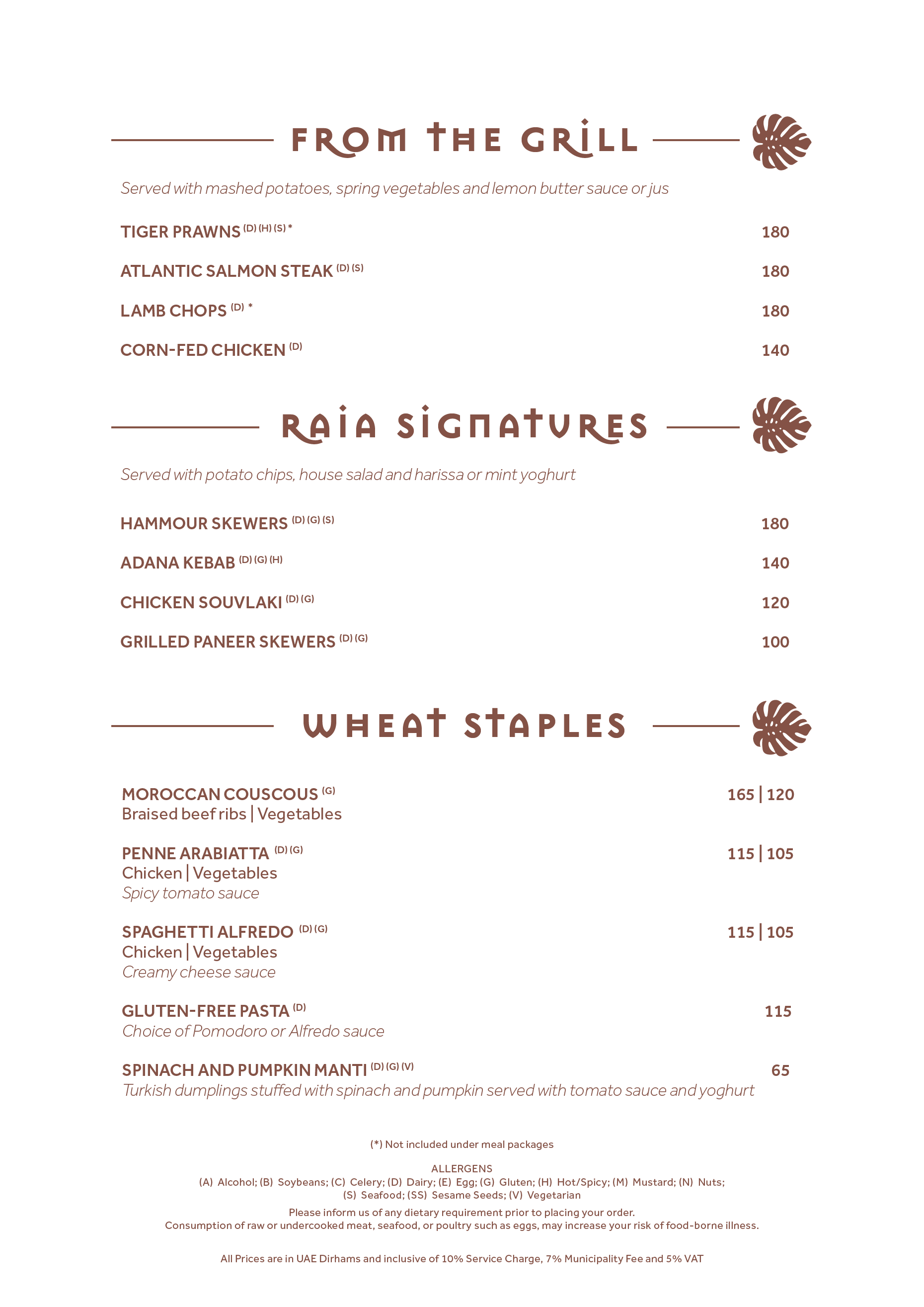 Menu Displays powered for Taj Exotica Resort & Spa by menumodo