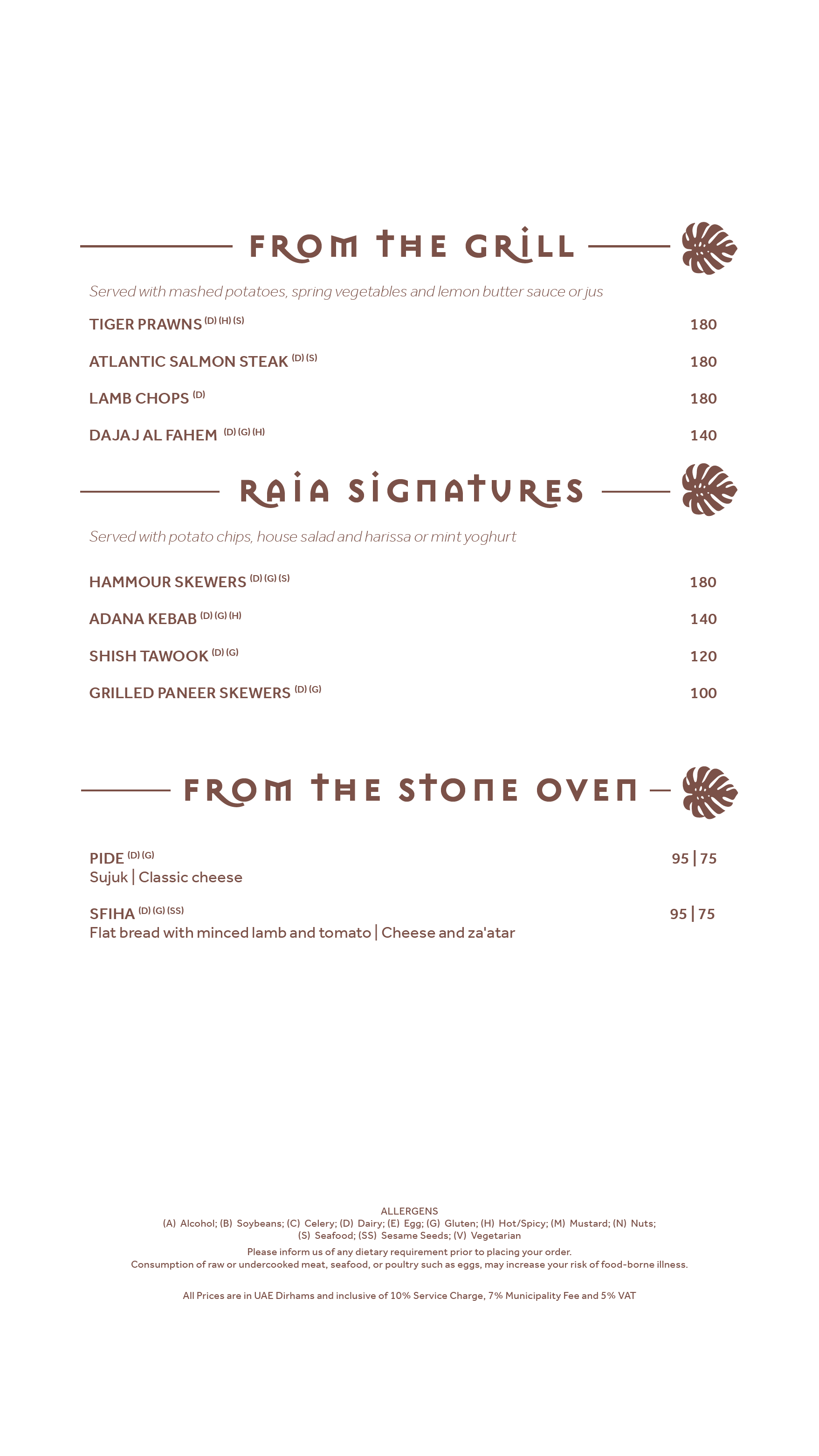 Menu Displays powered for Taj Exotica Resort & Spa by menumodo