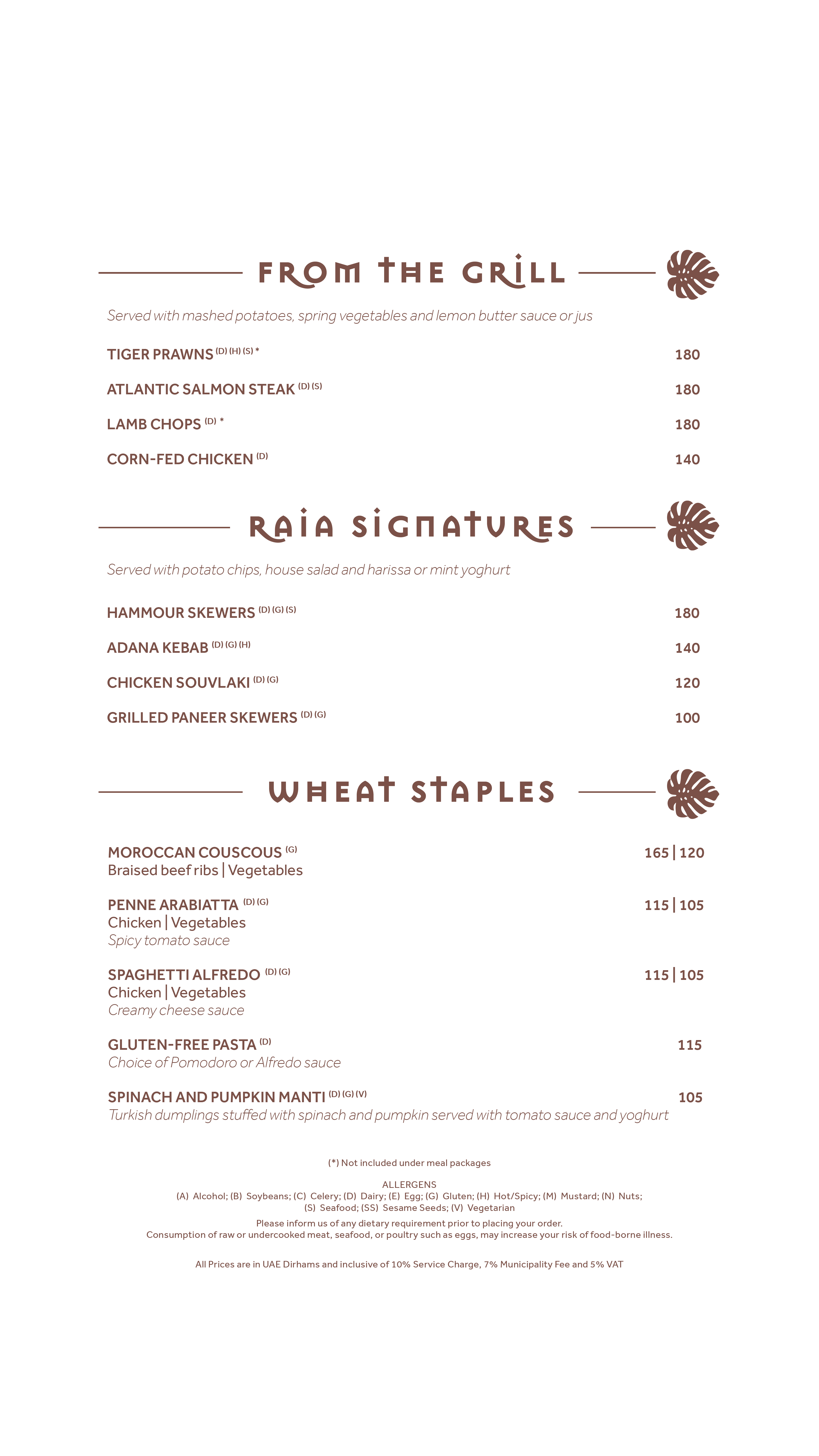 Menu Displays powered for Taj Exotica Resort & Spa by menumodo