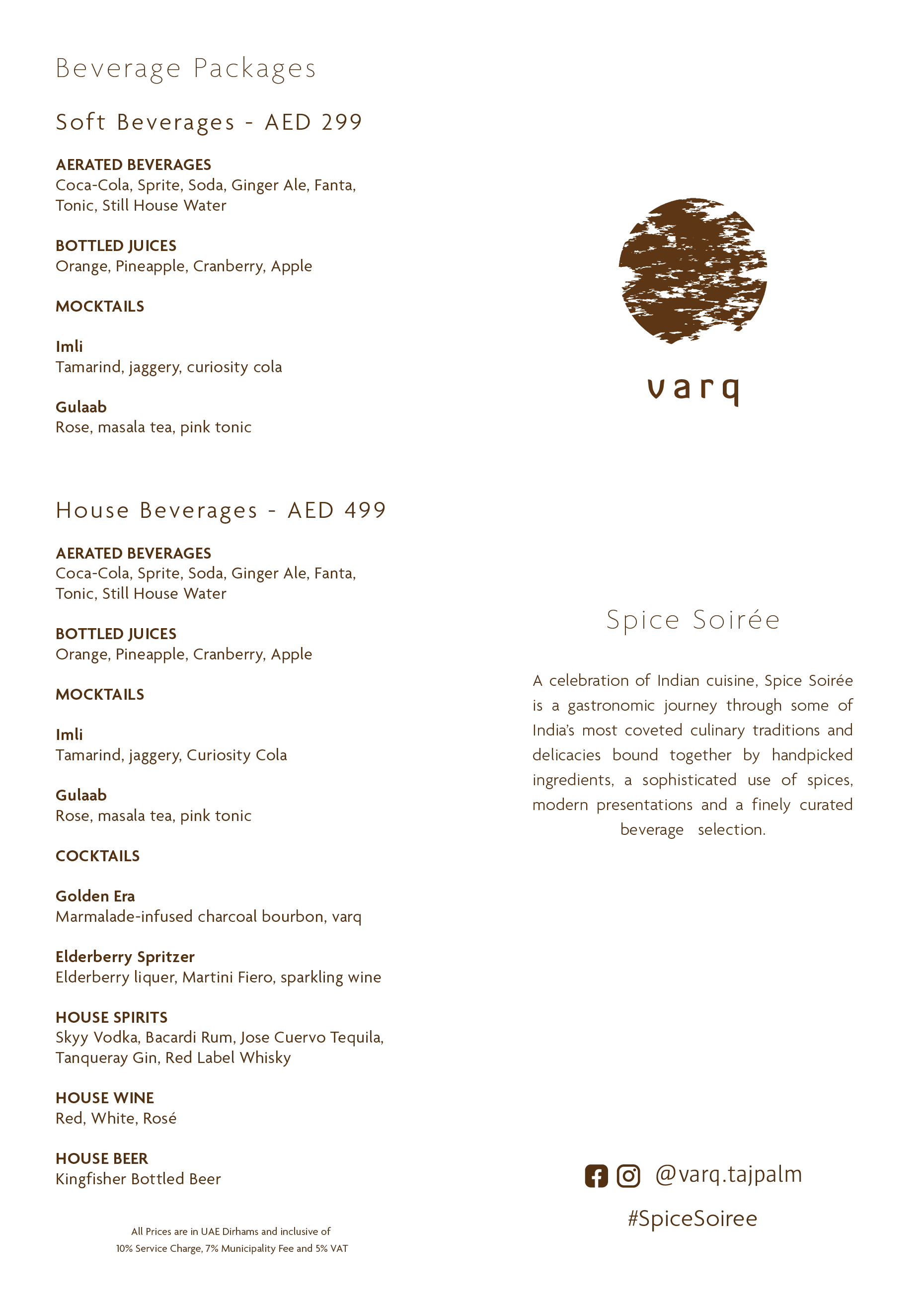 Menu Displays powered for Taj Exotica Resort & Spa by menumodo