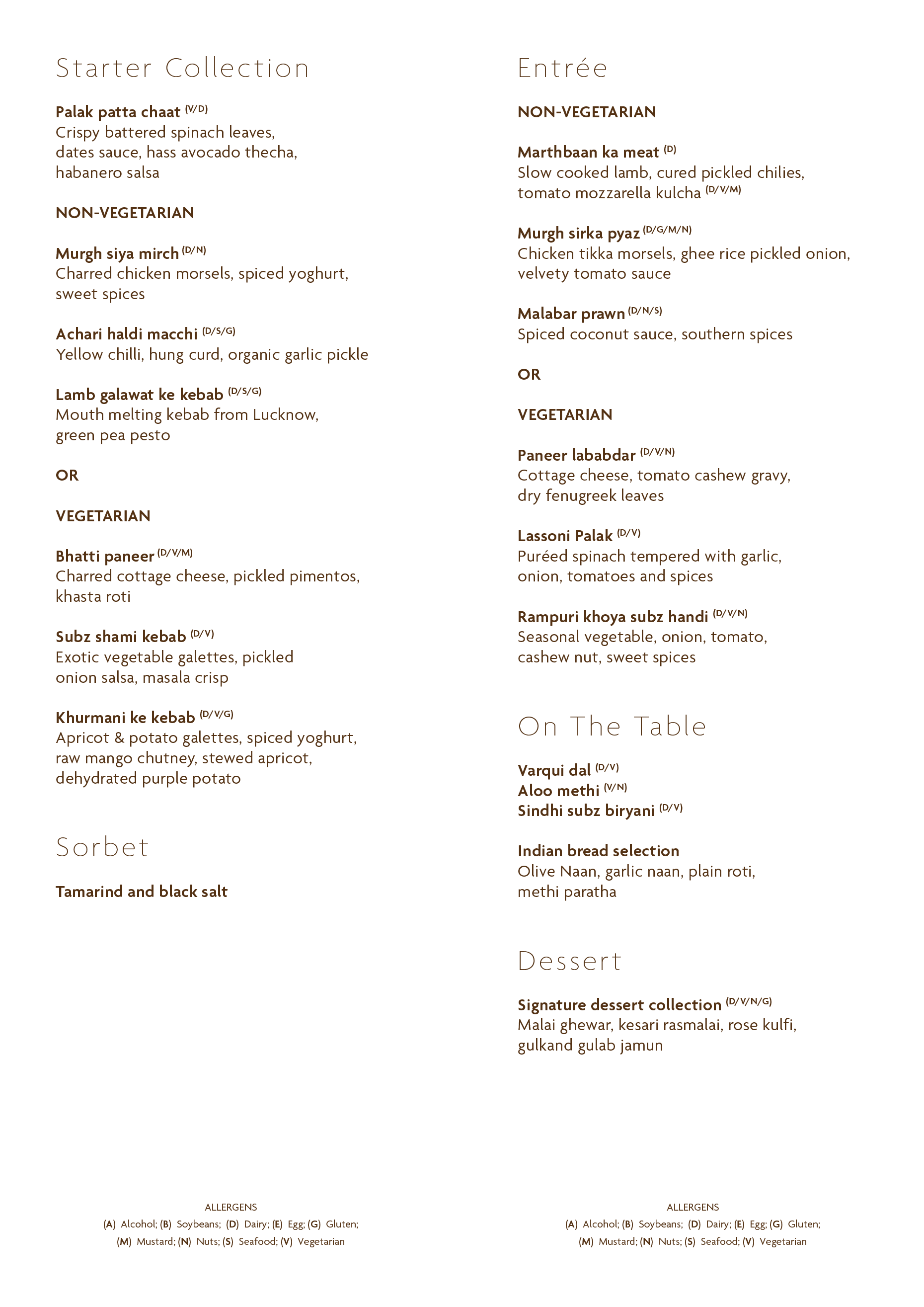 Menu Displays powered for Taj Exotica Resort & Spa by menumodo