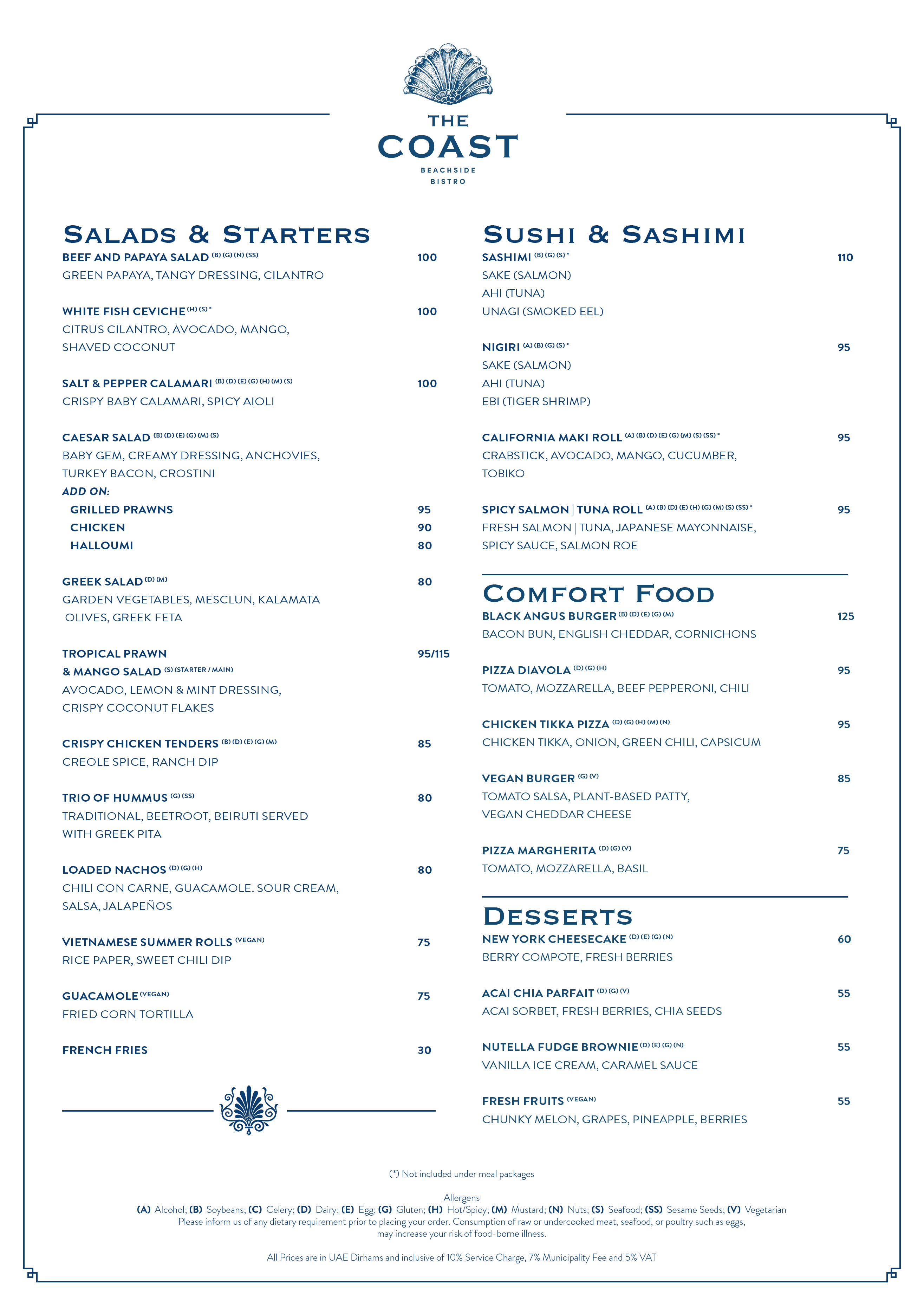 Menu Displays powered for Taj Exotica Resort & Spa by menumodo